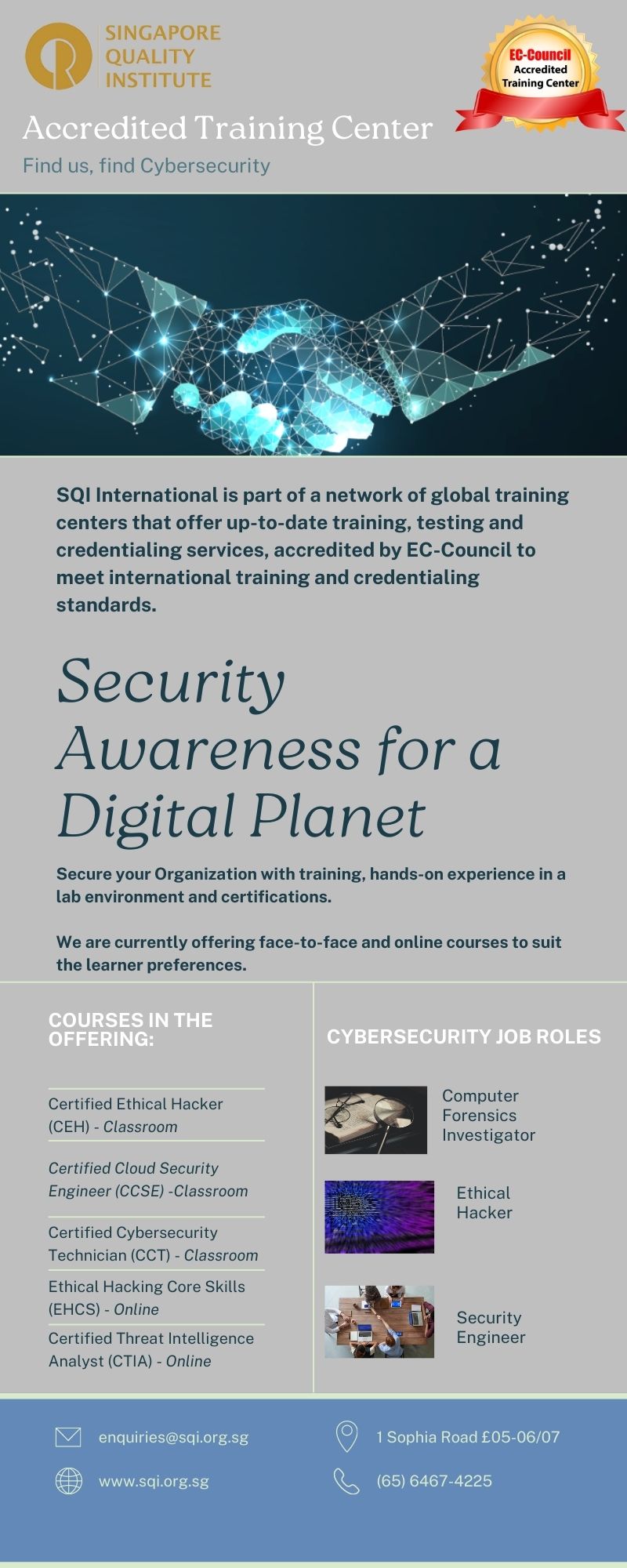 Annoucement: SQI is an Accredited Training Center for EC-Council - Singapore Quality Institute